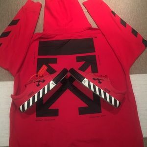 Off-White | Shoes | Offwhite Vulcanised Low Top Red 28 Release | Poshmark